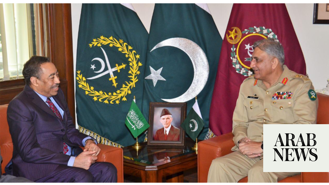 Saudi’s defense official meets General Bajwa | Arab News