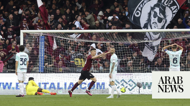 Inter held 1-1 by Salernitana after late Candreva goal | Arab News