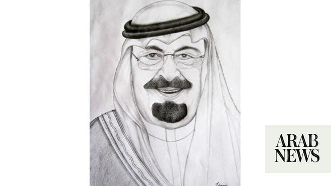 Riyadh painter draws pencil sketch of king | Arab News