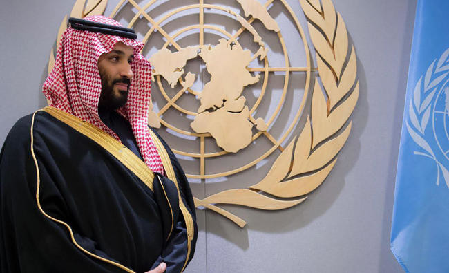 Saudi crown prince stresses importance of applying UN principles and ...