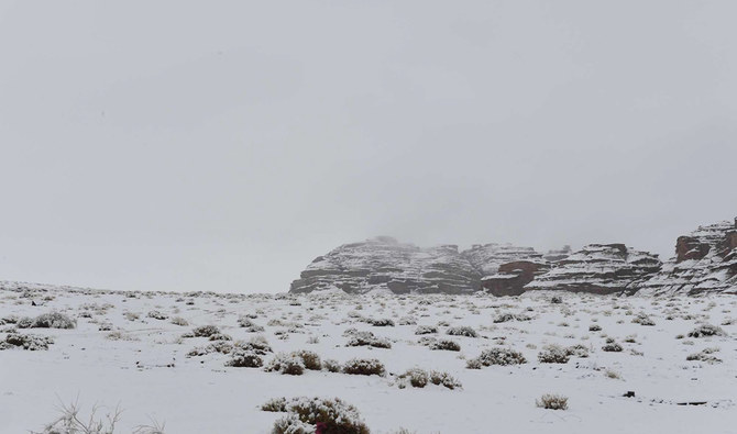 Saudi Arabia’s Tabuk snowfall revives tourism in region | Arab News