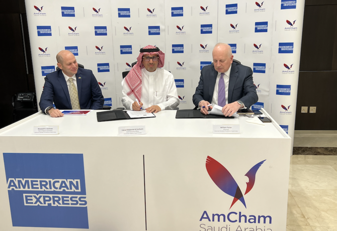 AMEX Saudi Arabia signs golf tournament partnership with AmCham | Arab News