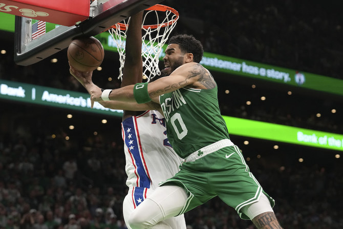 Tatum propels Celtics to game 7 win over Sixers for Eastern Conference finals berth | Arab News