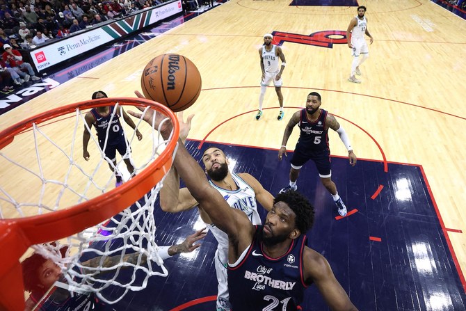 NBA MVP Embiid hits 51 to power 76ers over Timberwolves | Arab News