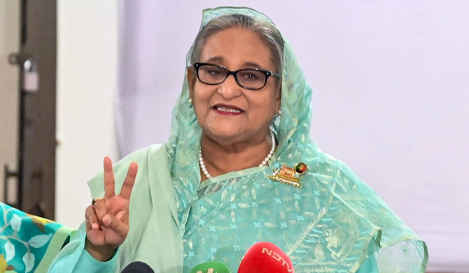 Bangladesh’s Hasina wins re-election after polls without opposition | Arab News