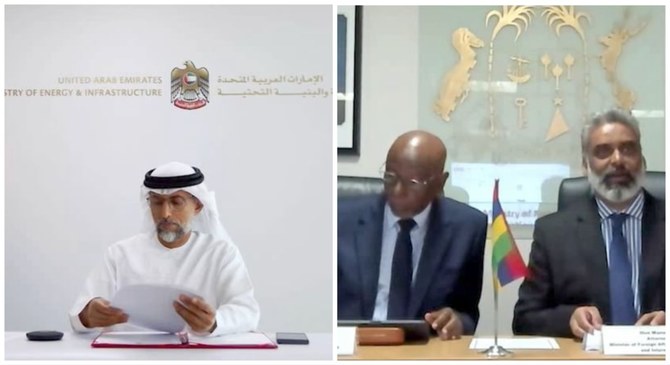 UAE, Mauritius sign MoU to boost energy cooperation | Arab News