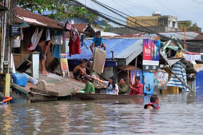 Typhoon death toll rises to 90 in Philippines with some areas still submerged | Arab News