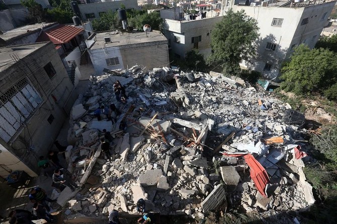 Israel demolishes home of accused Palestinian killer | Arab News